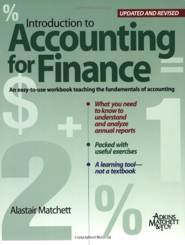 Introduction to Accounting for Finance, Third Edition by Alastair ...