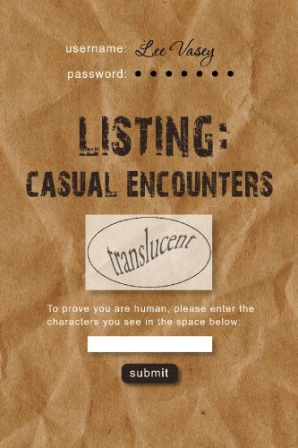 Listing: Casual Encounters by Lee Vasey | Goodreads