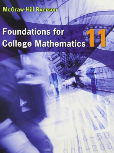 Foundations for College Mathematics 11 Student Edition by Wayne Erdman ...