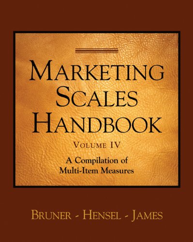 Marketing Scales IV (Marketing Scales Series) by Gordon C. Bruner II ...