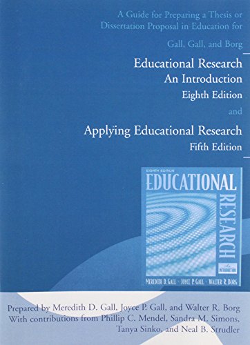 A Guide for Preparing a Thesis or Dissertation Proposal in Education by ...