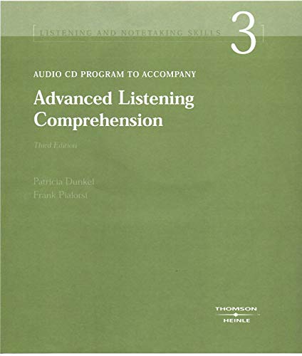 Advanced Listening Comprehension: Developing Aural and Notetaking ...