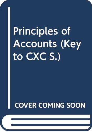 Key to CXC Principles of Accounts (Key to CXC) by H.A. Paris | Goodreads