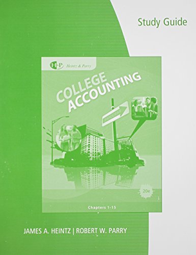 STUDY GUIDE: College Accounting: Chapters 1-15: with Working Papers by ...