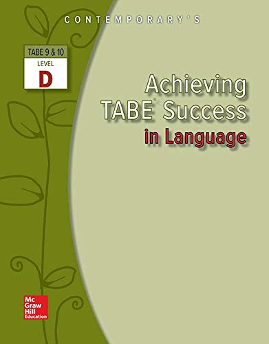 Achieving TABE Success in Language, Level D by McGraw-Hill Education ...