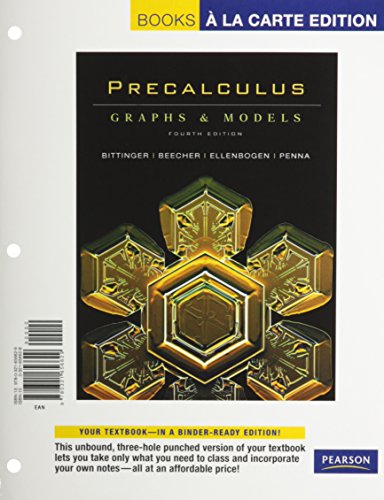 Precalculus: Graphs and Models [with Graphing Calculator Manual] by ...