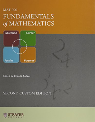 Fundamentals of Mathematics Mat 090 by Strayer University | Goodreads