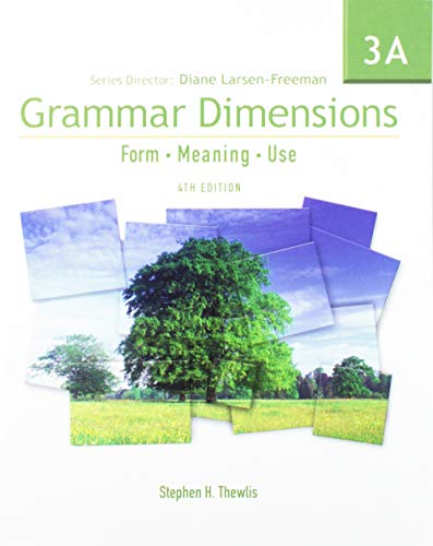 Grammar Dimensions, Book 3A, Fourth Edition by Stephen Thewlis | Goodreads