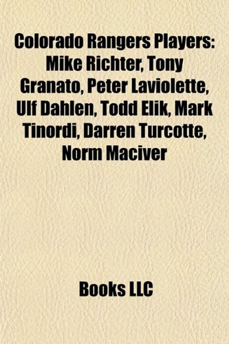 Colorado Rangers Players: Mike Richter, Tony Granato, Peter LaViolette ...