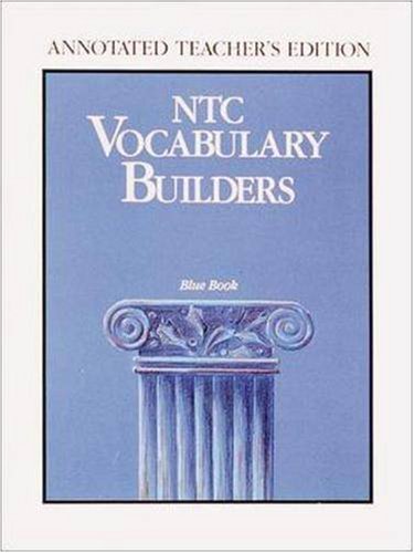 NTC Vocabulary Builders- Blue Book- Annotated Teacher's Edition by NTC ...