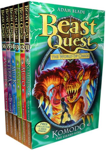 Beast Quest Series 6 Collection: Komodo The Lizard King, Muro The Rat ...