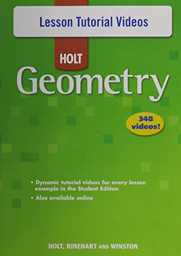 Holt Geometry: Lesson Tutorial Videos DVD-ROM Geometry by Holt ...