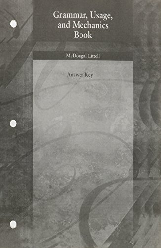 Language Network: Grammar, Usage, and Mechanics Book Answer Key Grade 8 ...