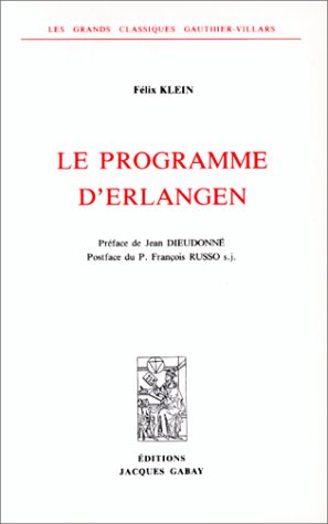 Le Programme D'erlangen: [Considérations Comparatives Sur Les ...