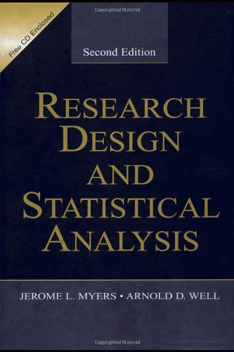 Research Design & Statistical Analysis by Jerome L. Myers | Goodreads