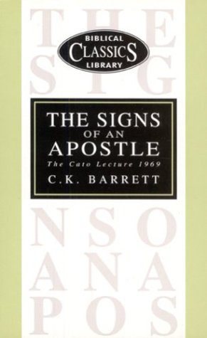 Signs of an Apostle by Charles Kingsley Barrett | Goodreads