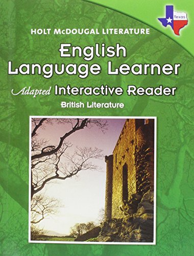 Literature, English Language Learner Adapted Interactive Reader British ...