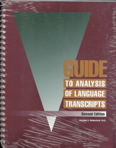 Guide to Analysis of Language Transcripts by kristine-s-retherford ...