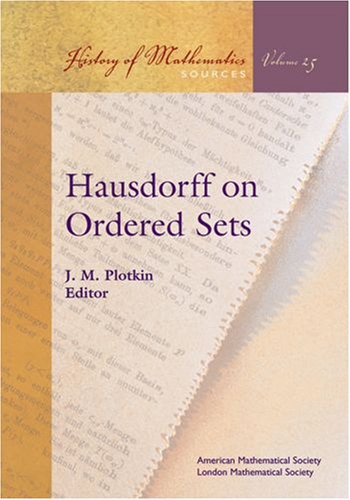 Hausdorff on Ordered Sets by Felix Hausdorff | Goodreads