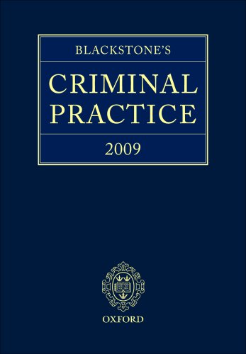 Blackstone's Criminal Practice 2009 by David Ormerod | Goodreads