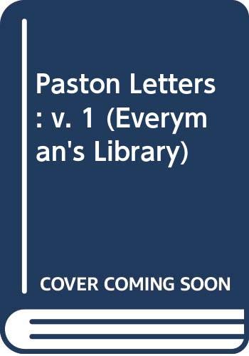 Paston Letters: v. 1 (Everyman's Library) by John Warrington | Goodreads