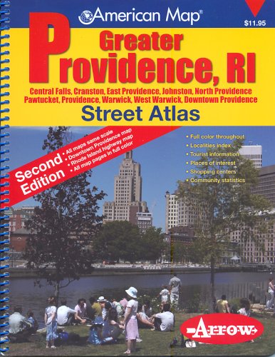 American Map Greater Providence, RI Street Atlas: Central Falls ...
