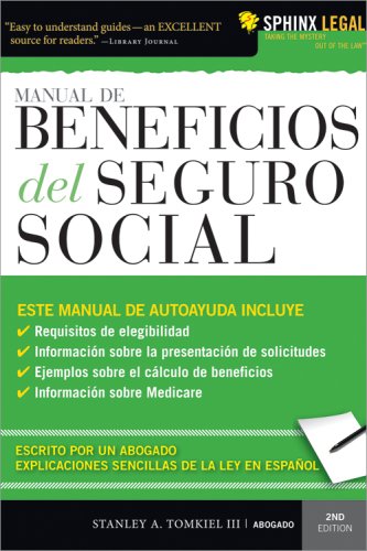 Manual De Beneficios Del Seguro Social 2e Social Security Benefits Handbook By Stanley A manual-de-beneficios-del-seguro-social-2e-social-security-benefits-handbook-by-stanley-a