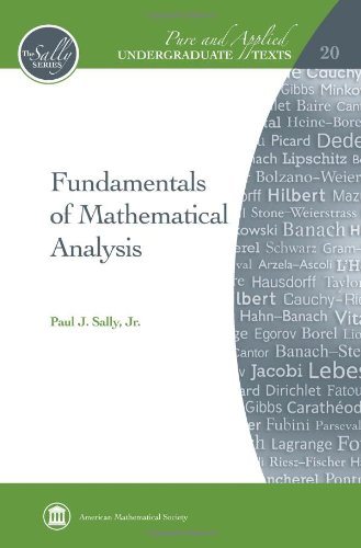 Fundamentals Of Mathematical Analysis Pure And Applied Undergraduate Texts By Paul J Sally Jr