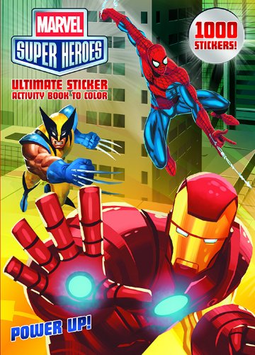 Marvel Super Heroes Ultimate Sticker Activity Book to Color: Power Up ...
