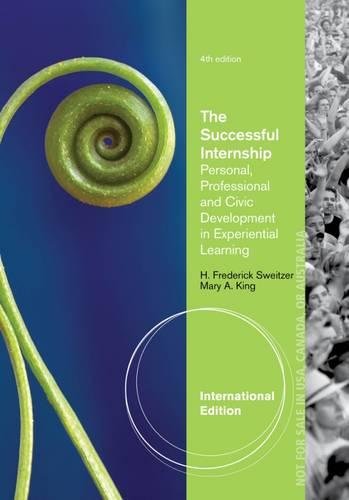 The Successful Internship, International Edition by Sweitzer .H. F ...