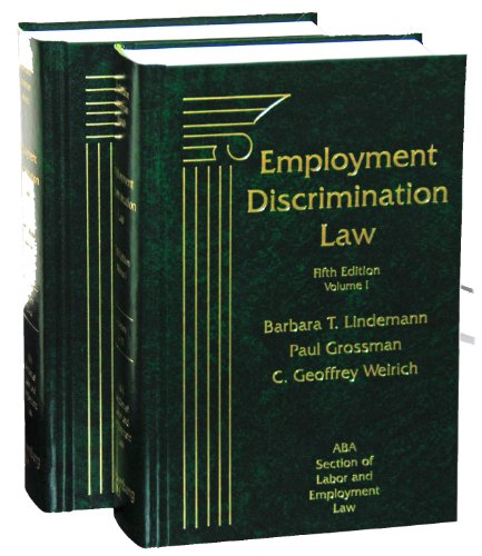 Employment Discrimination Law, Fifth Edition by ABA Section of Labor ...