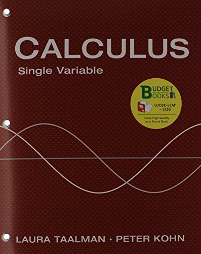 Calculus Single Variable by Laura Taalman | Goodreads