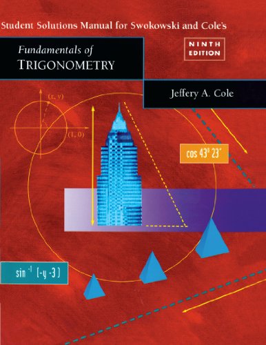 Student Solutions Manual for Swokowski/Cole Fundamentals of ...