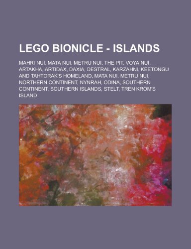 Lego Bionicle - Islands: Mahri Nui, Mata Nui, Metru Nui, the Pit, Voya ...
