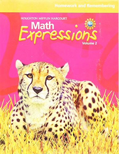 Math Expressions, Grade 5 Homework and Remembering Consumable: Houghton Mifflin Harcourt Math ...