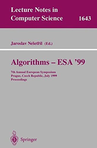 Algorithms - ESA'99: 7th Annual European Symposium, Prague, Czech ...