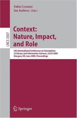 Information Context: Nature, Impact, and Role: 5th International ...