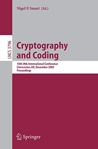 Cryptography and Coding by Nigel P. Smart | Goodreads
