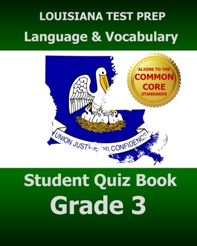 Louisiana Test Prep - Language & Vocabulary Student Quiz Book, Grade 3 ...