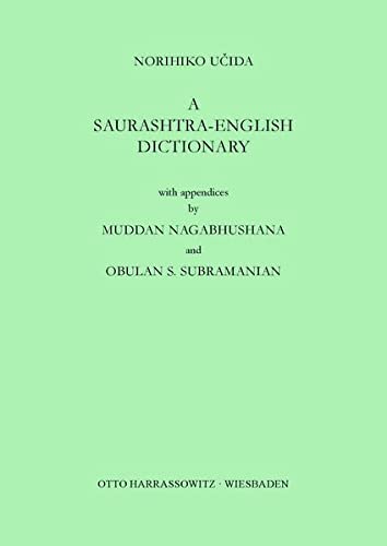 A Saurashtra-English Dictionary (Neuindische Studien,) by Norihiko ...