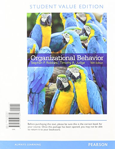 Organizational Behavior [with MyManagementLab & eText Access Card] by ...