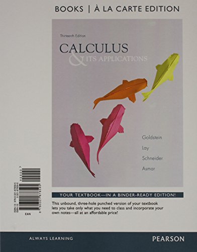 Calculus & Its Applications, Books a la Carte Edition Plus NEW MyLab Math with Pearson eText ...