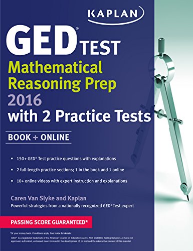 Kaplan GED® Test Mathematical Reasoning Prep 2016: Book + Online by ...