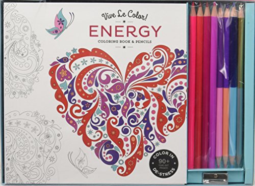 Vive Le Color! Energy (Adult Coloring Book and Pencils): Color Therapy ...