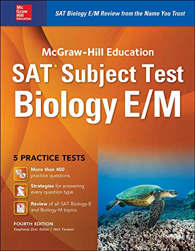 McGraw-Hill Education SAT Subject Test Biology E/M 4th Ed. by Stephanie ...