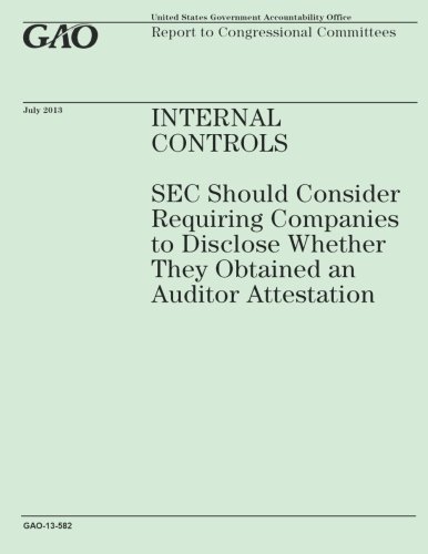 Internal Controls: SEC Should Consider Requiring Companies to Disclose ...