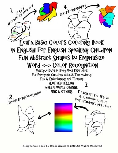 Learn Basic Colors Coloring Book in English for English speaking ...