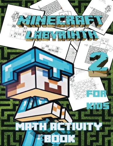 Minecraft Labyrinth: Math Activity Book and Coloring Book for Kids ...