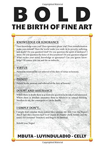Bold: The Birth of Fine Art by Mbuta - Luyinduladio - Celly | Goodreads