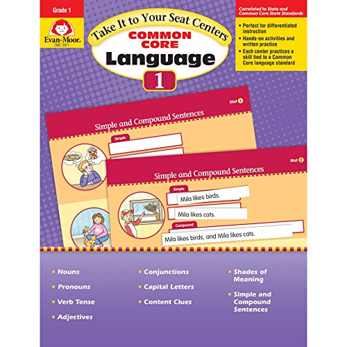 Evan-Moor Take It to Your Seat: Common Core Language Centers Book ...